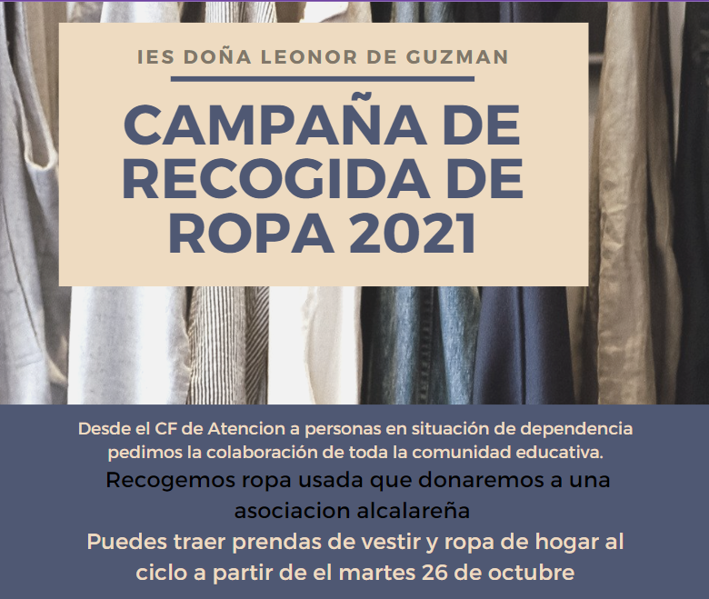 CAMPAÑA DE RECOGIDA DE ROPA – Doña Leonor de Guzmán